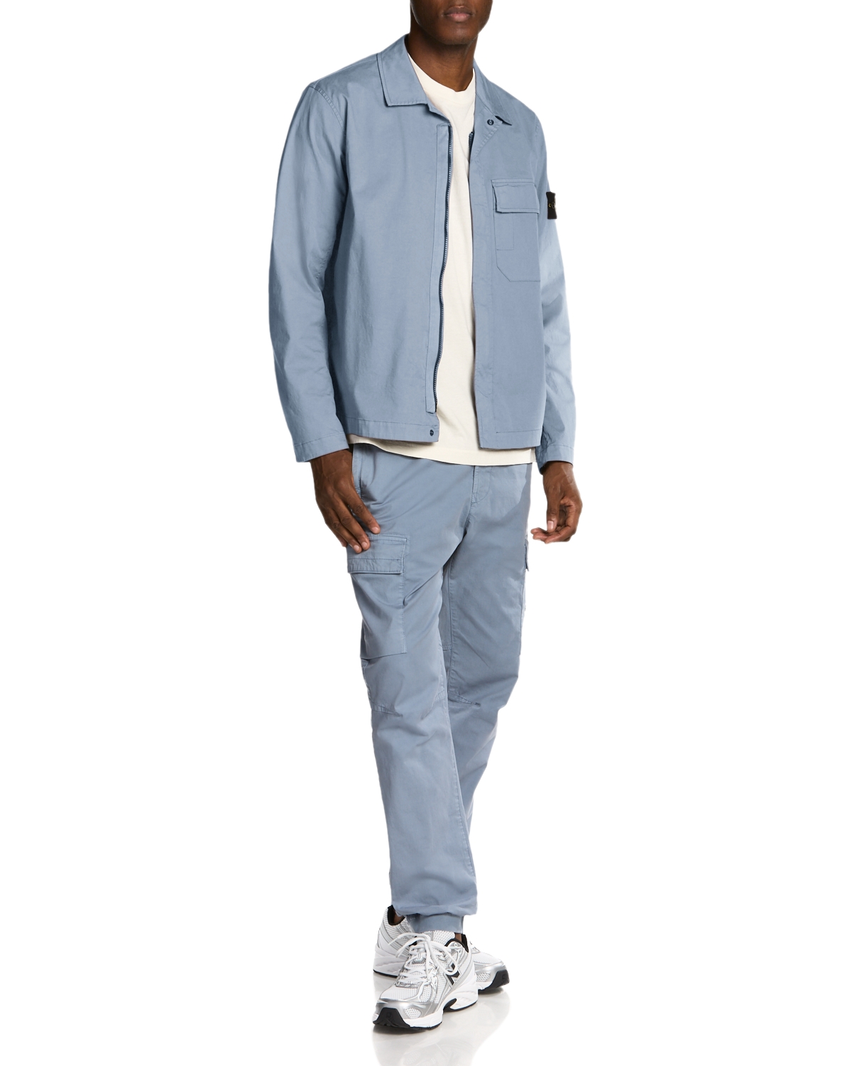 STONE ISLAND classic fit pocket overshirt